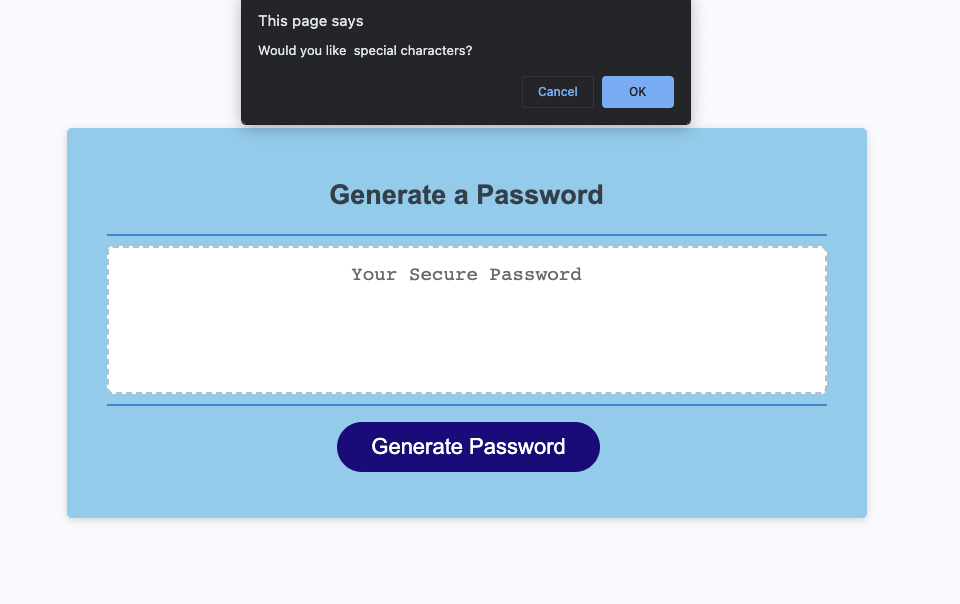 Password Generator | password-generator